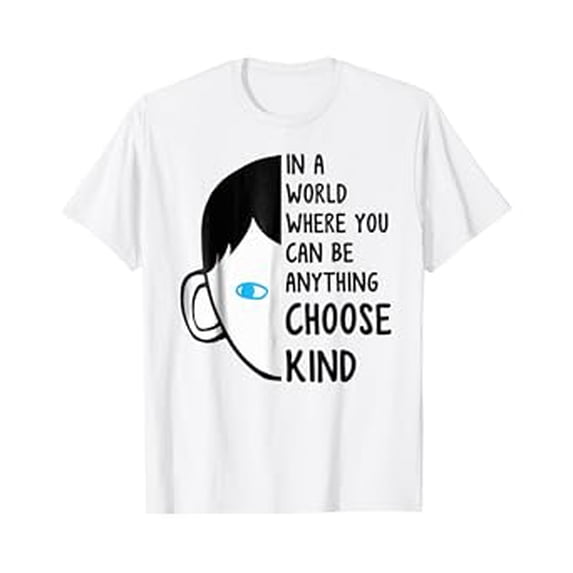 Inspirational Face Illustration T-Shirt - Choose Kind Design for ...