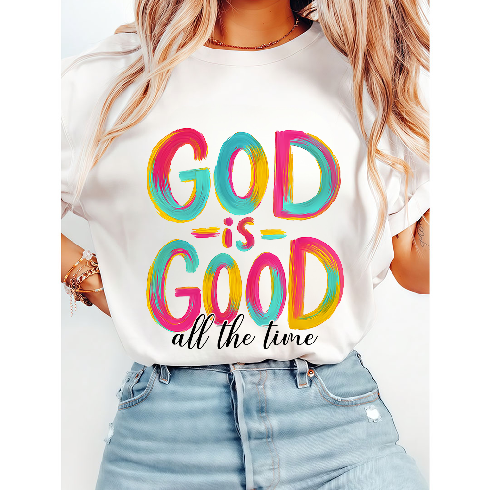 Inspirational Faith Tops for Women & Men Christian Tshirts God is Good ...