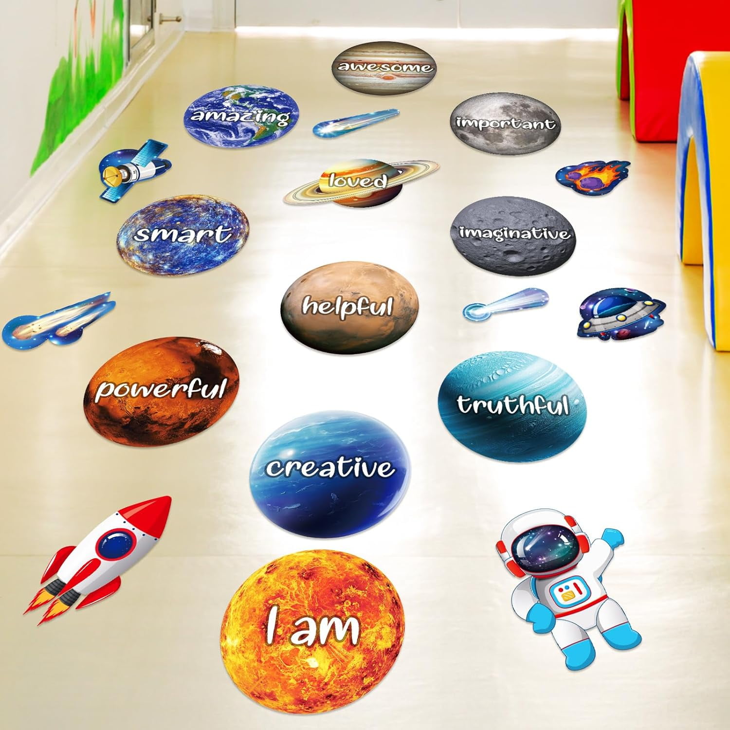 Inspirational Floor Decals Motivational Hopscotch Game Floor Stickers ...