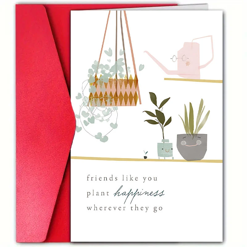 Inspirational Friendship Card – “Friends Like You Plant Happiness ...