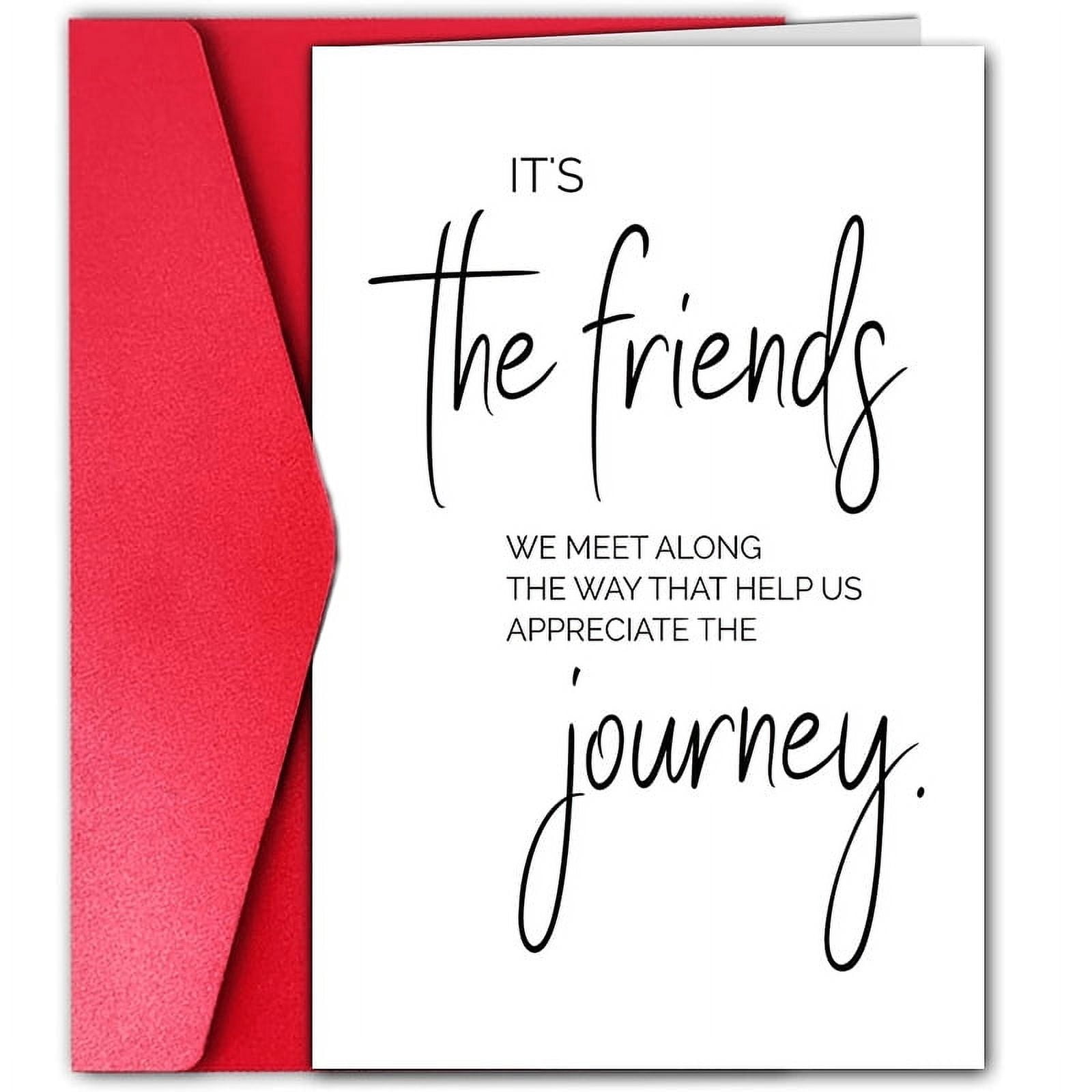 Inspirational Friendship Greeting Card - Blank Inside with Envelope ...