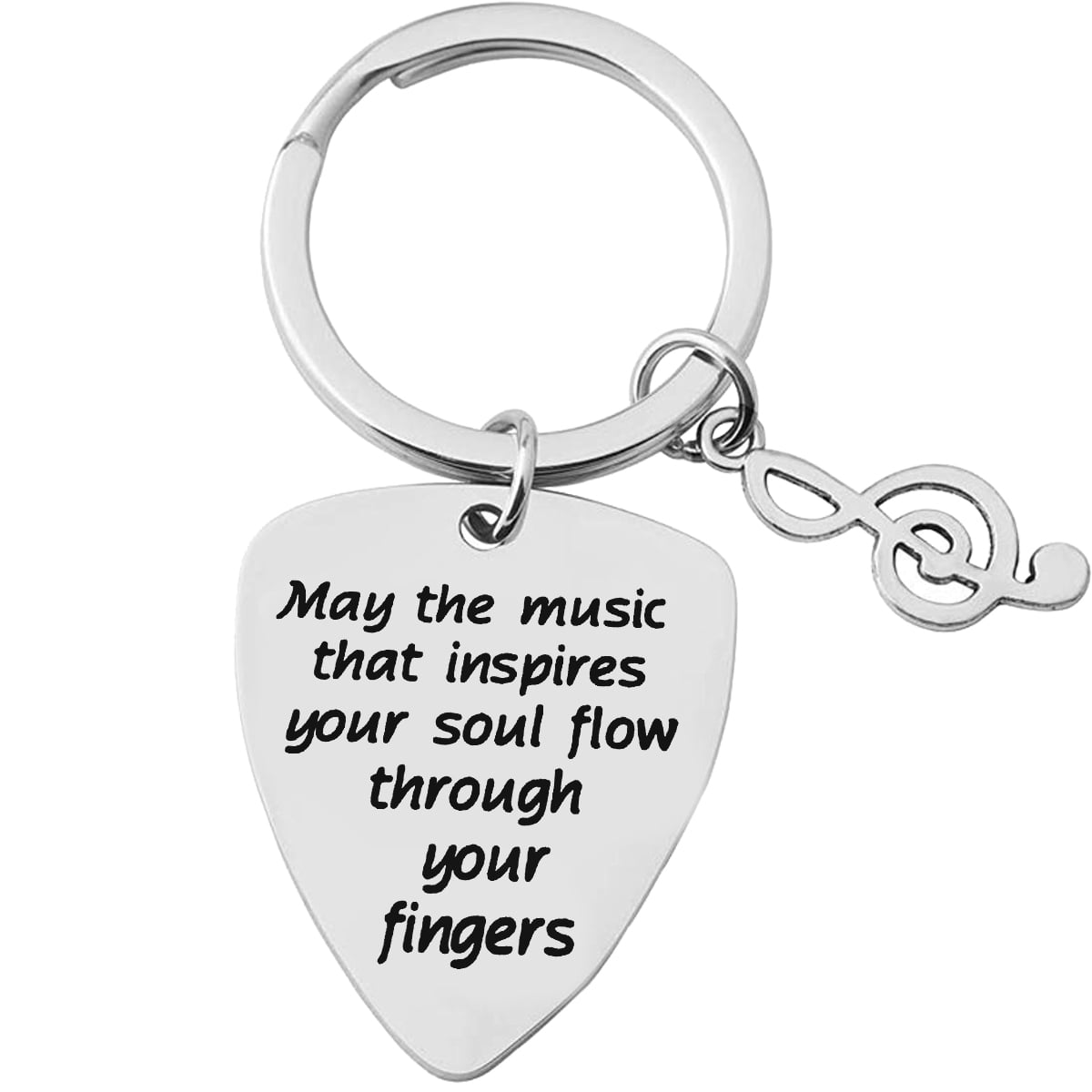 Inspirational Guitar Pick Keychain for Musicians, Teachers, Students ...