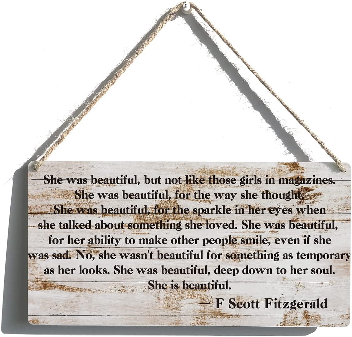 Inspirational Gift Signs She Was Beautiful But Not Like Those Girls in ...