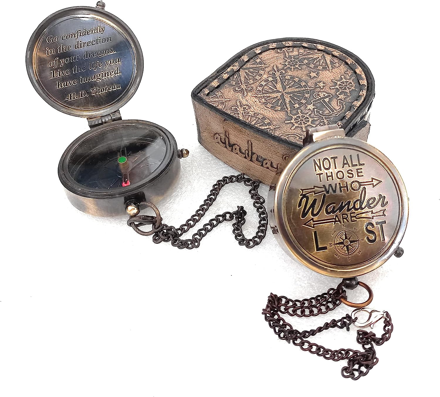 Inspirational Gifts for Boys & Men | Engraved Compass - H D Thoreau ...