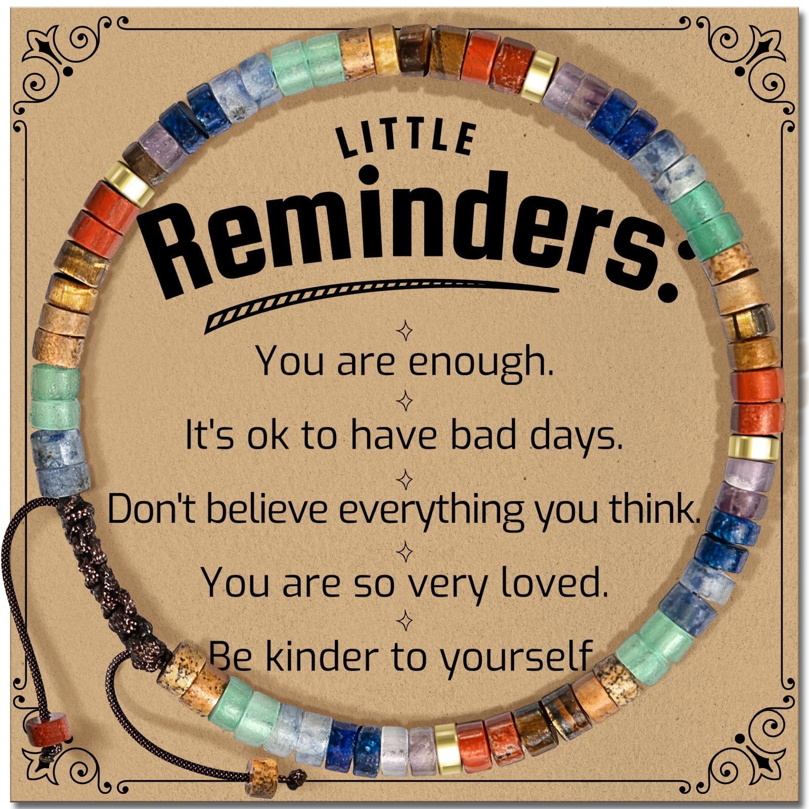 Inspirational Gifts Bracelets for Women: Healing Natural Rainbow Stone ...