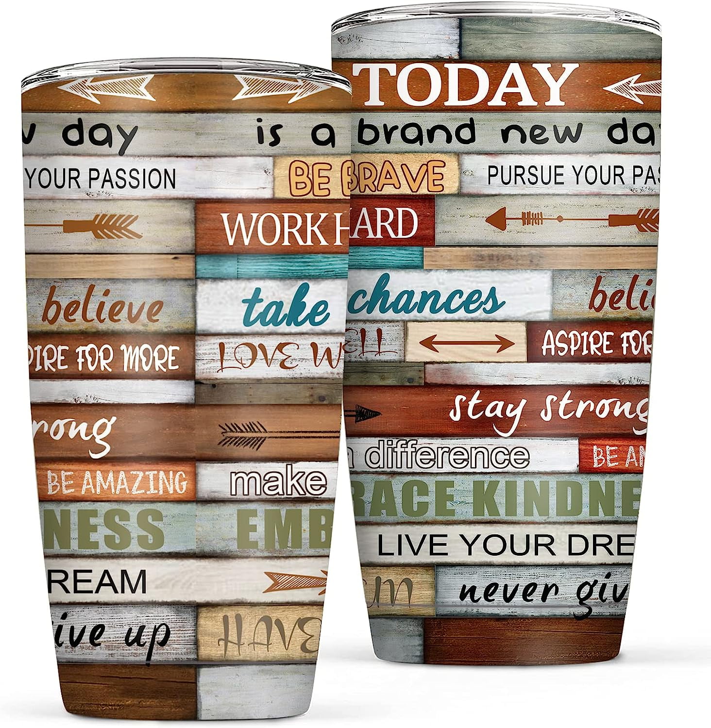 Inspirational Gifts Motivational Encouraging Tumbler with Lid and Straw ...