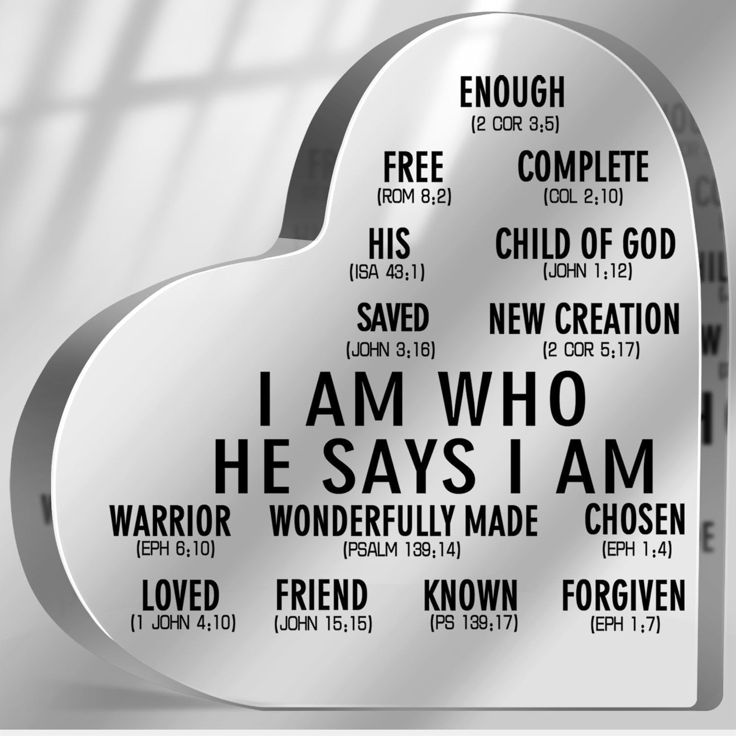 Inspirational Gifts for Women Christian Positive Affirmation Decor with ...