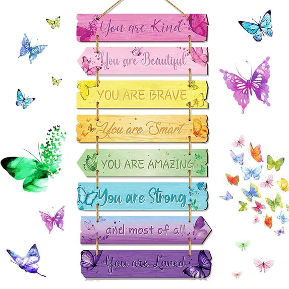 Inspirational Girls Room Decor, Aesthetic Art Wall Hanging Signs ...