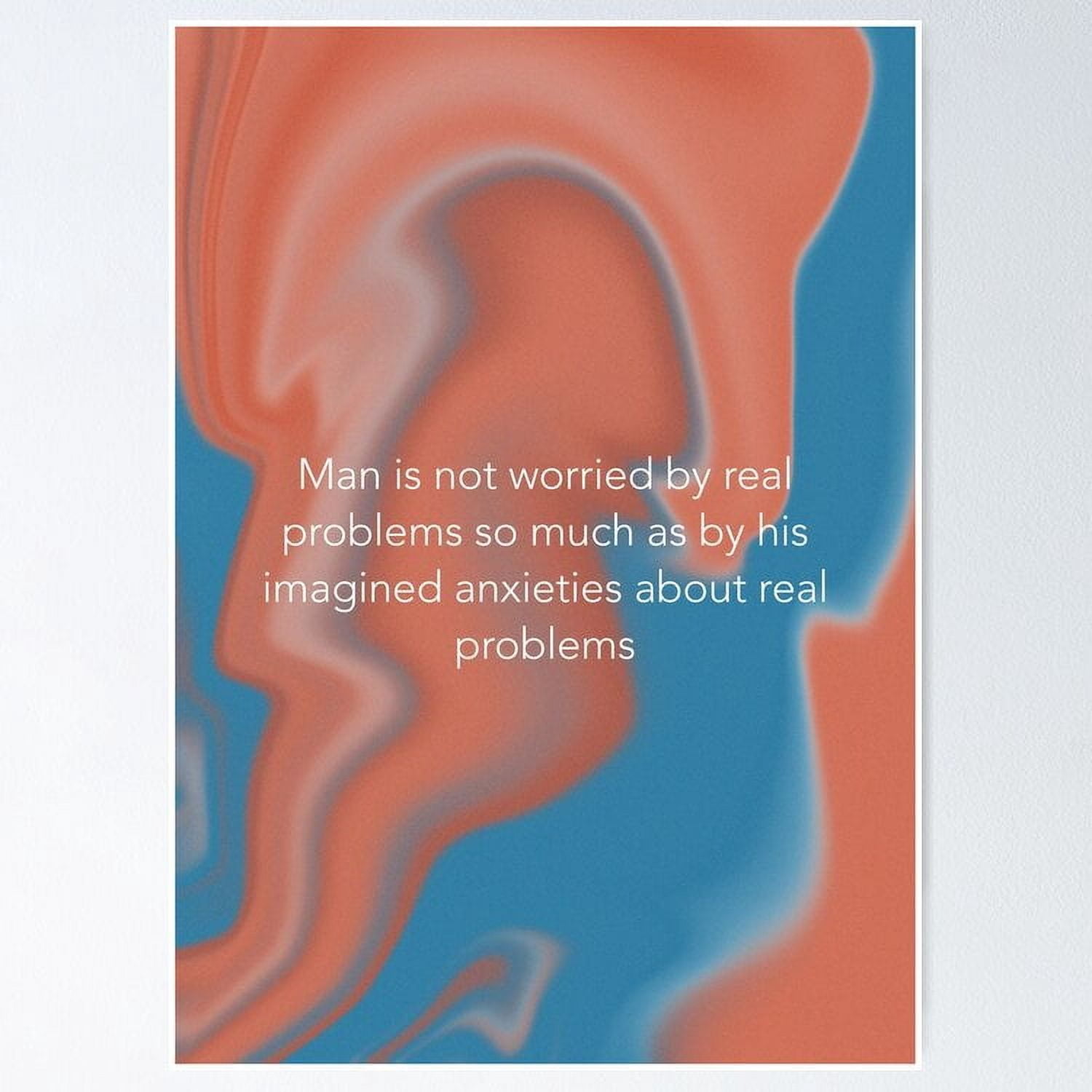 Inspirational Gradient Quote Art for Personal Growth UNFRAMED Poster ...
