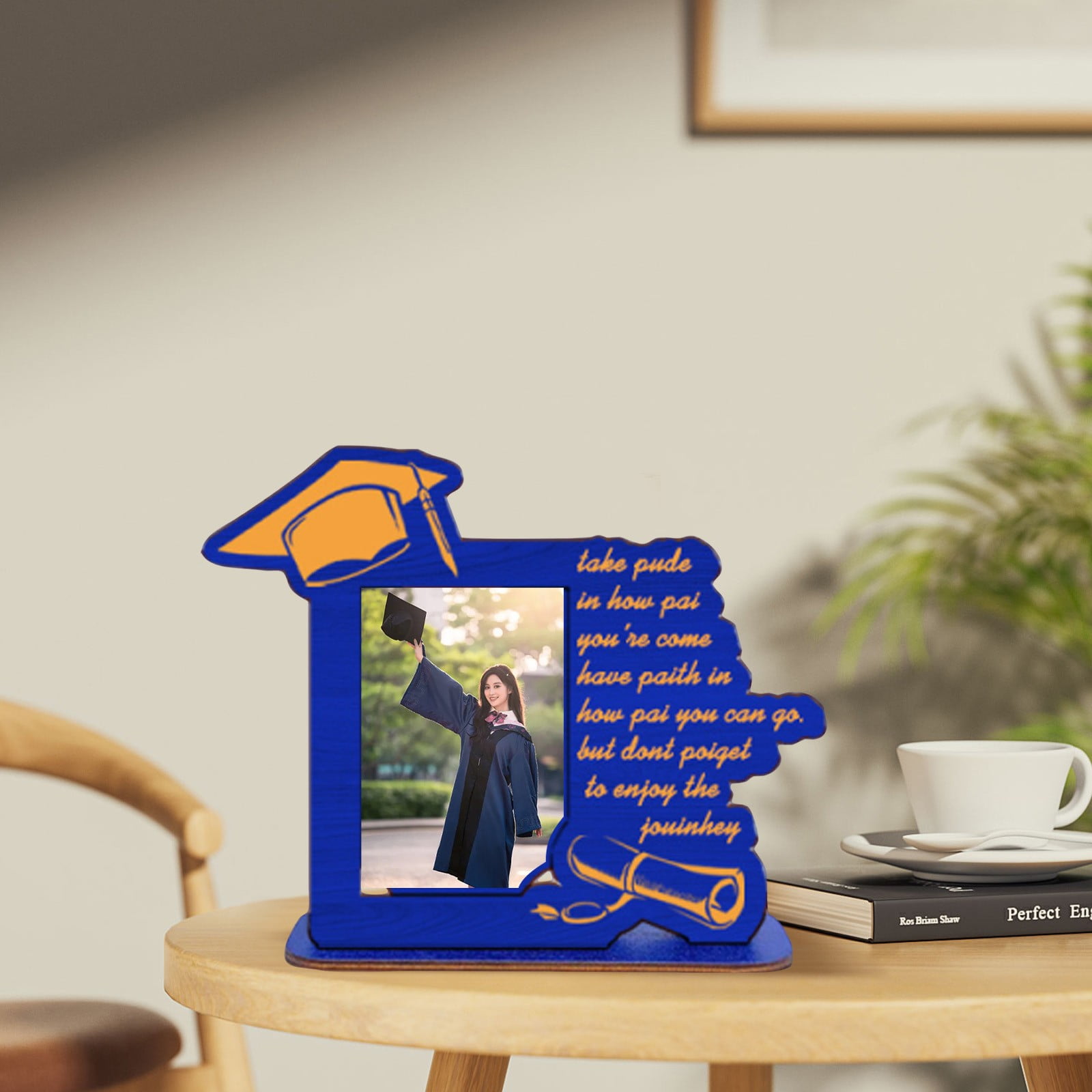 Inspirational Graduation Picture Frame Class Of Wood Graduation Photo ...