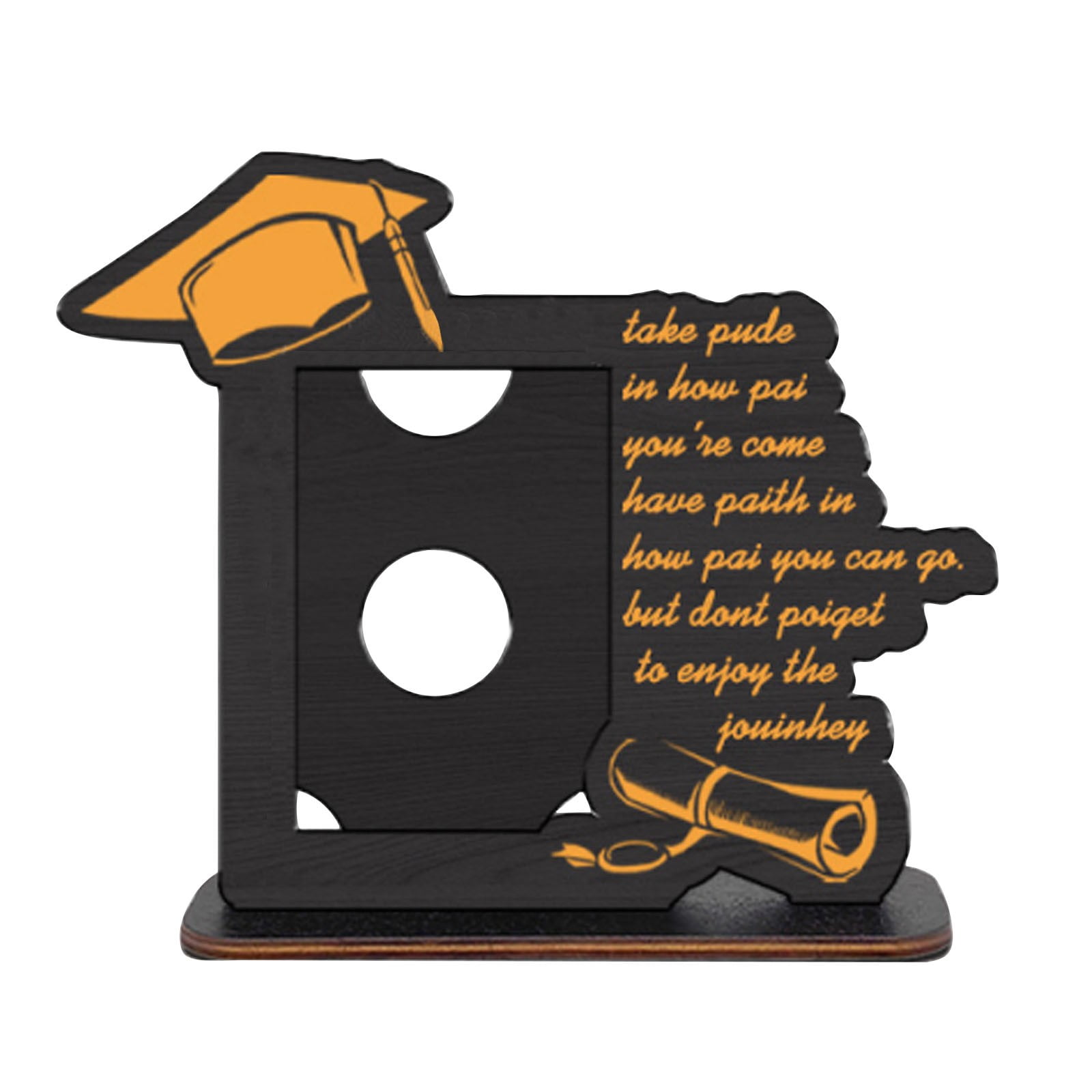 Inspirational Graduation Picture Frame - Wood Class of 2025 Picture ...