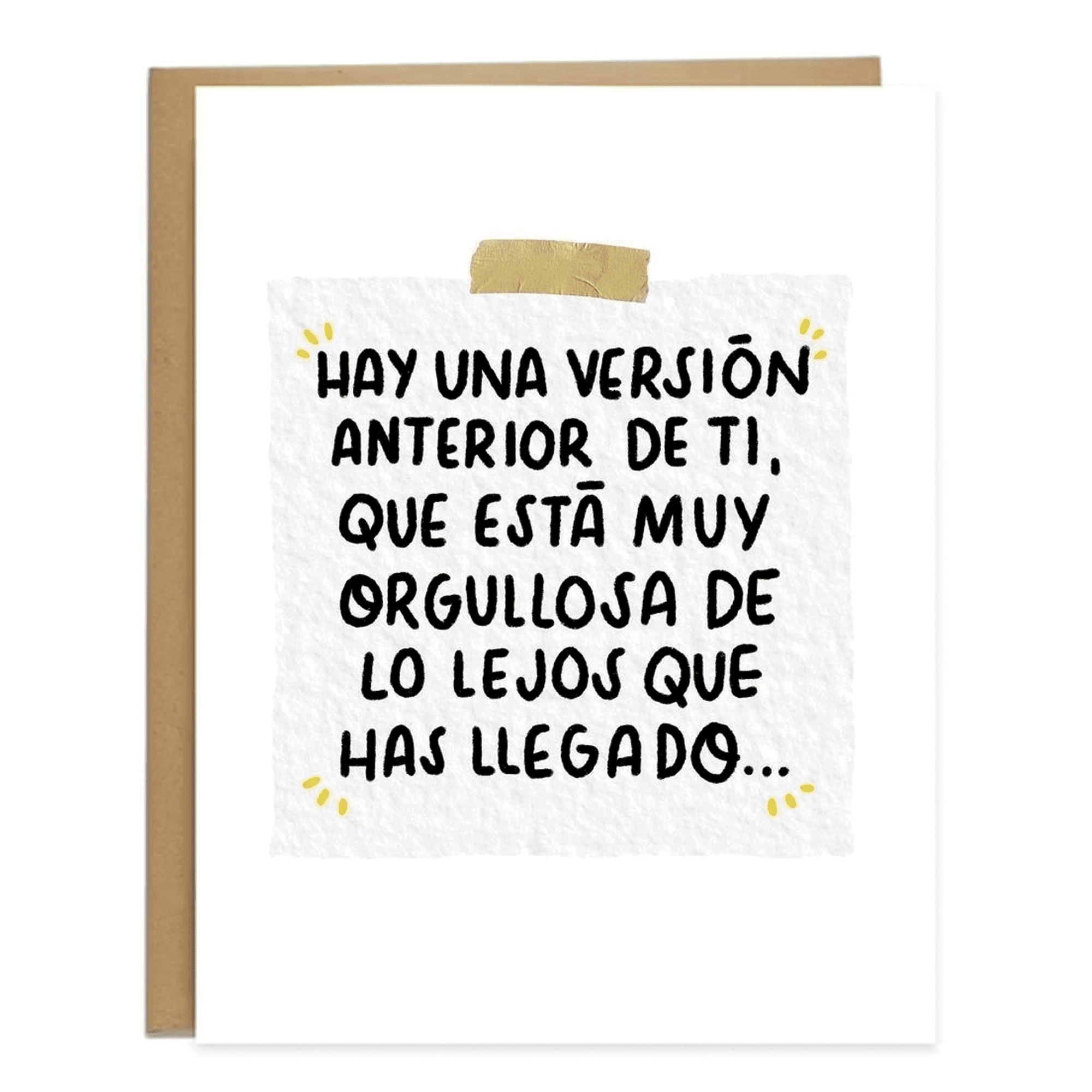 Inspirational Greeting Card – “Hay una versión anterior de ti ...