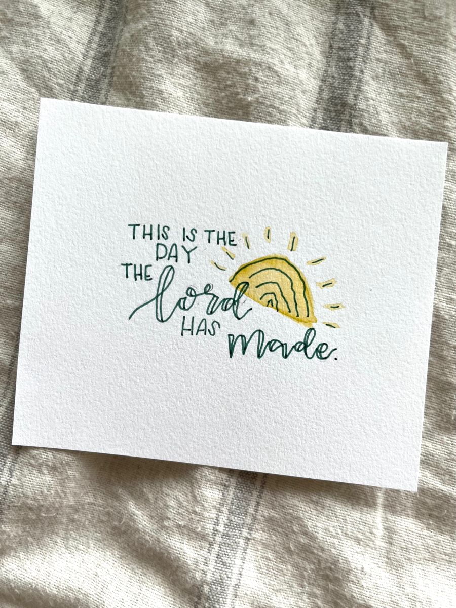Inspirational Greeting Card - "This is the Day the Lord Has Made ...