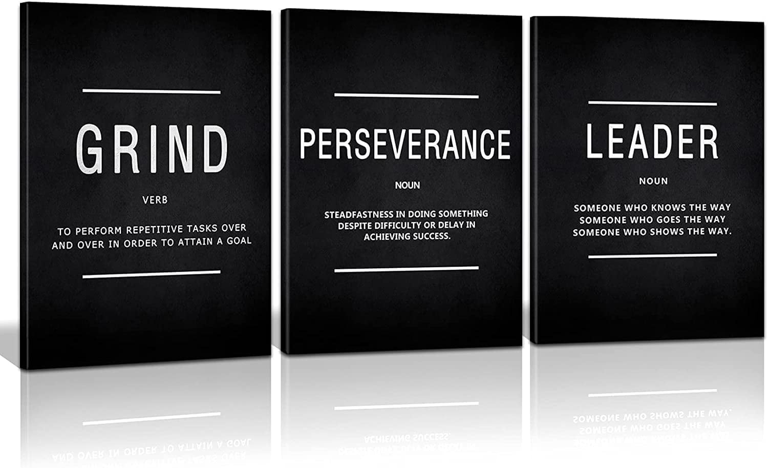 Inspirational Grind Wall Art for Home Office Workplace, Perseverance ...