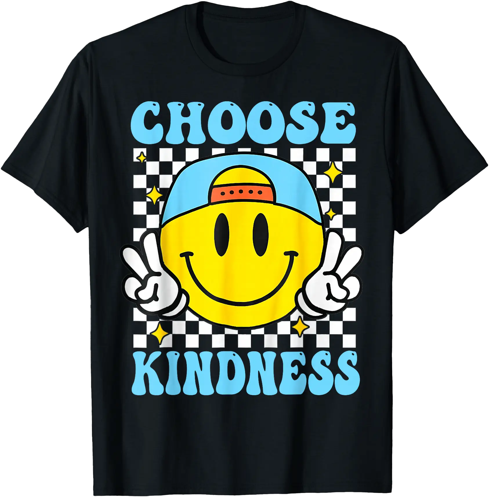 Inspirational Groovy Smile Face T-Shirt for Spreading Kindness and ...