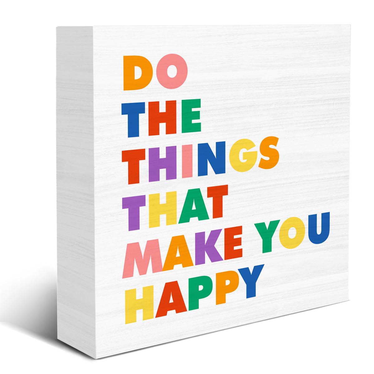Inspirational Happiness Quote Wooden EC36 Box Sign Do the Things That ...