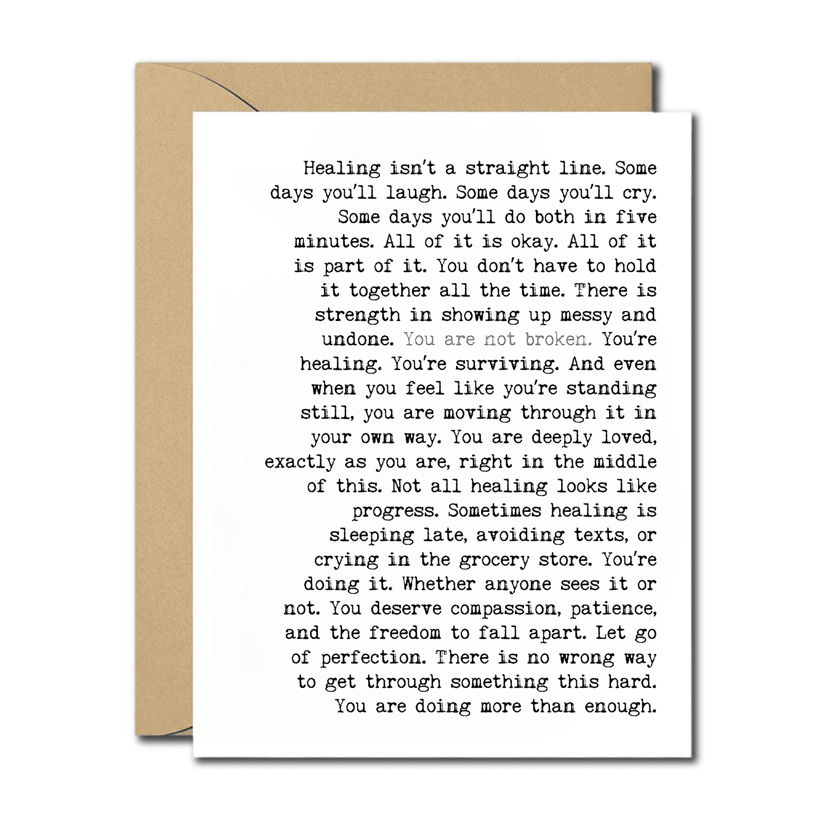 Inspirational Healing Card – Uplifting Message for Friends and Loved ...
