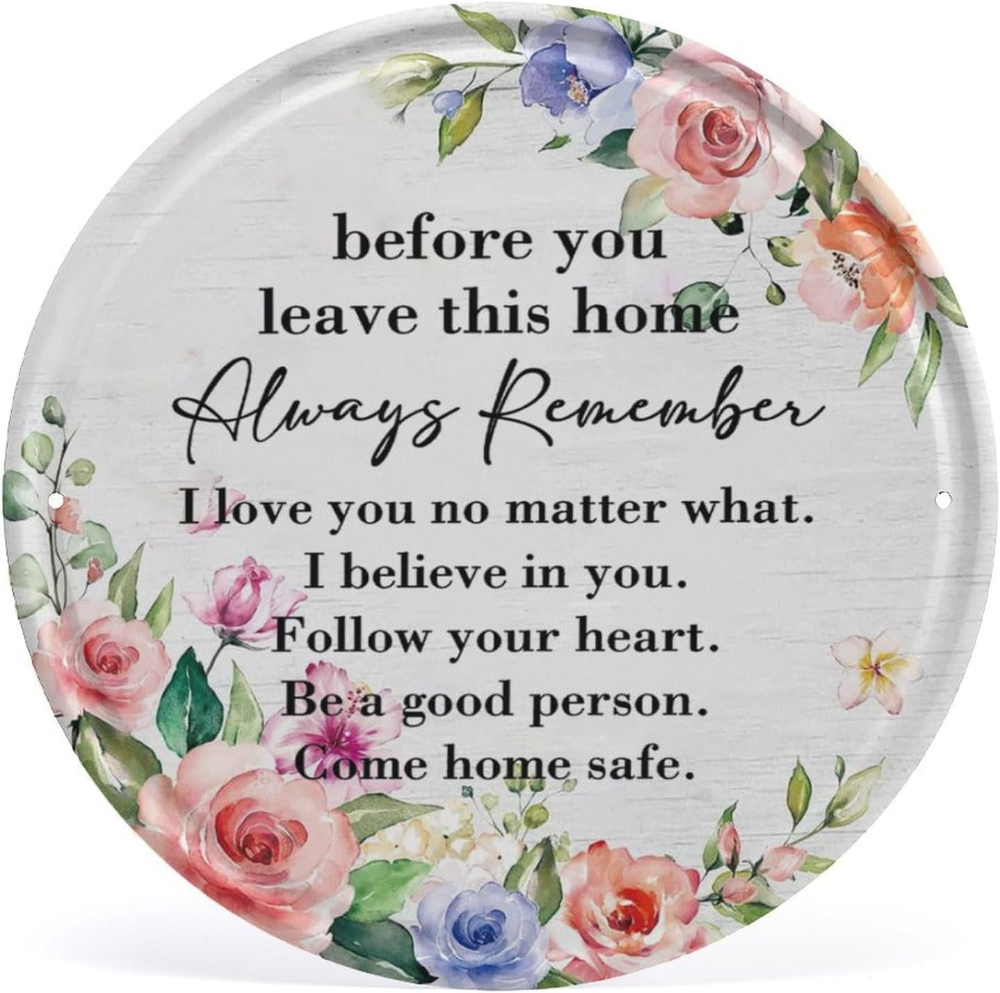Inspirational Home Farmhouse Decor Wall Decor,Decorative Hanging Round ...