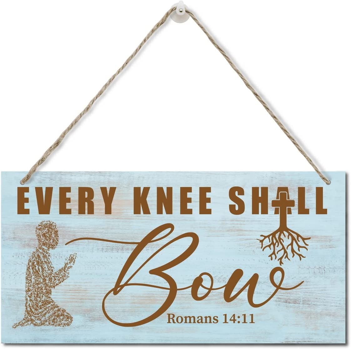 Inspirational Home Wall Decor, Christian Faith Biblical Verse Wall Sign ...