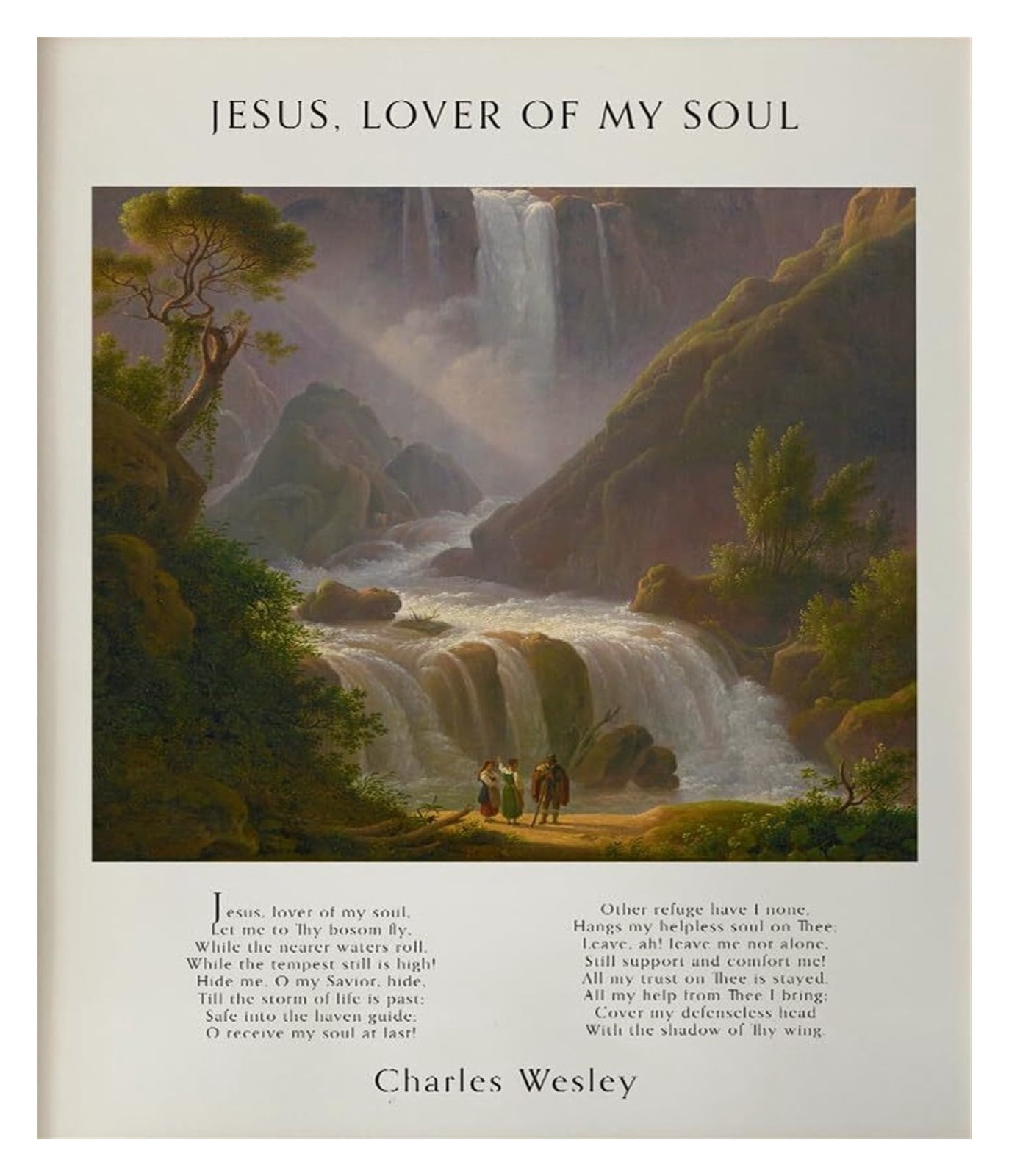 Inspirational Hymn Music Sheet Poster | Nature Landscape and Faith ...