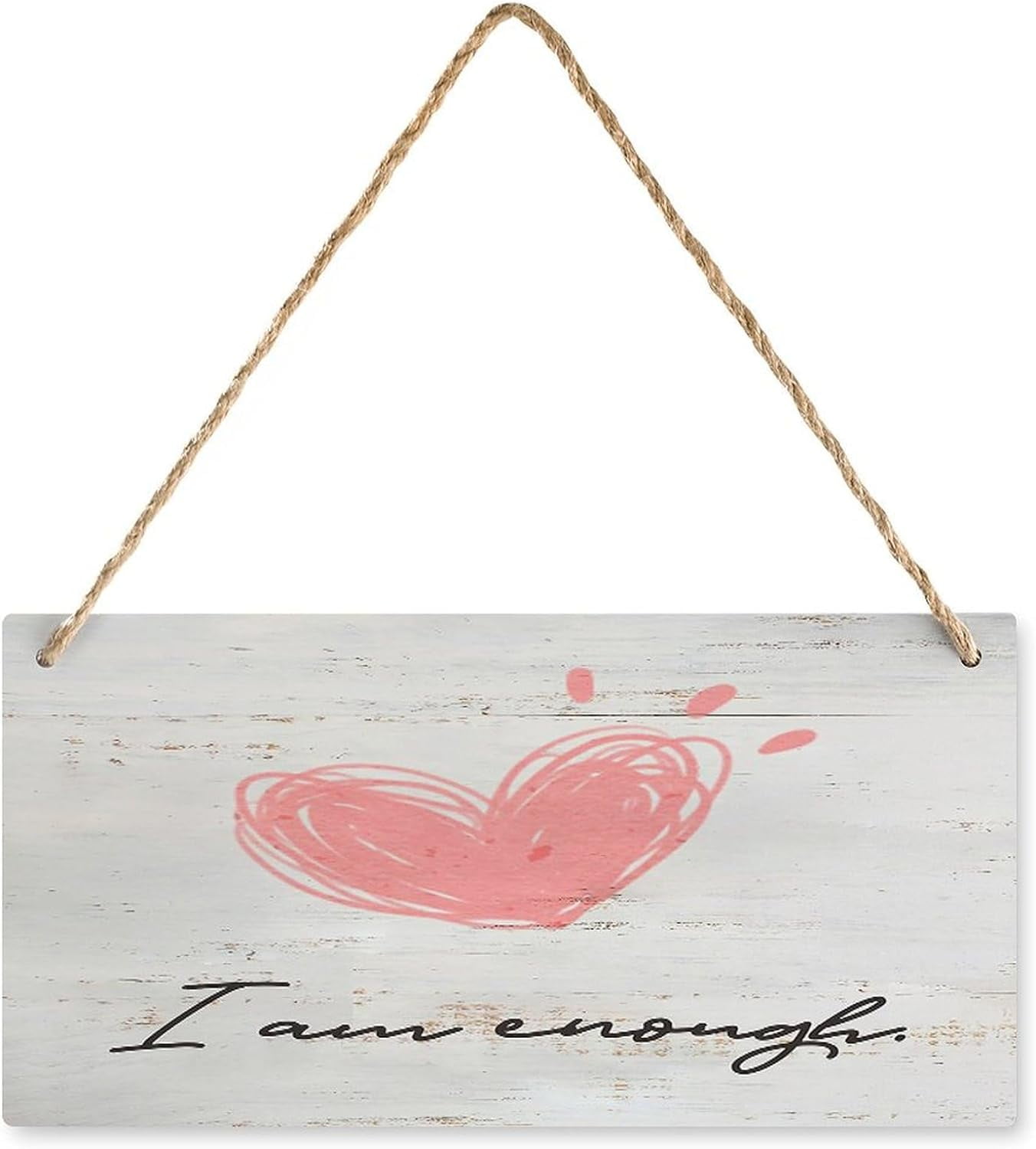 Inspirational Inhale Exhale Wood Hanging Rustic Family Signs 12x6 Inch ...