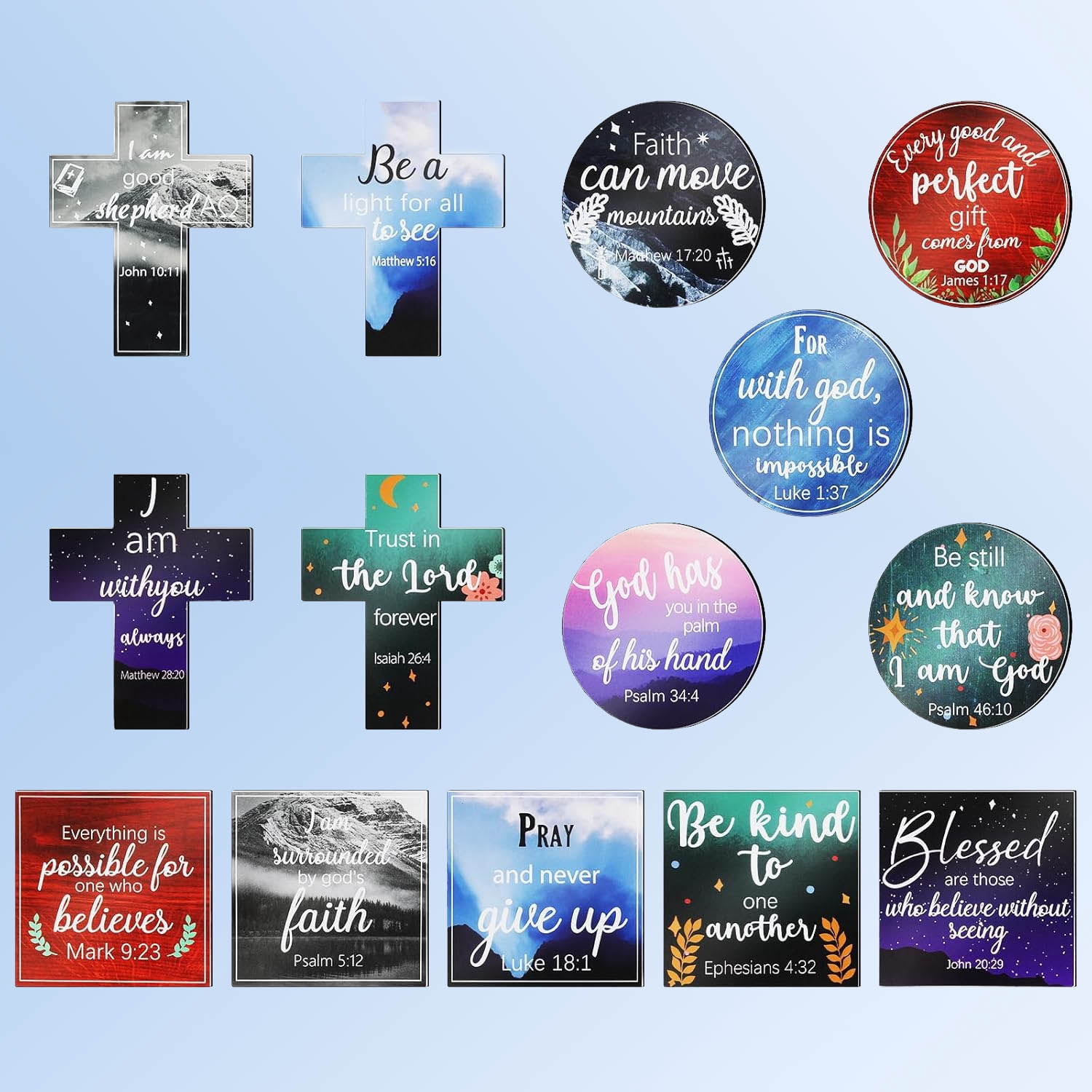 Inspirational Magnets for Refrigerator Fridge Decor with Bible Verses ...