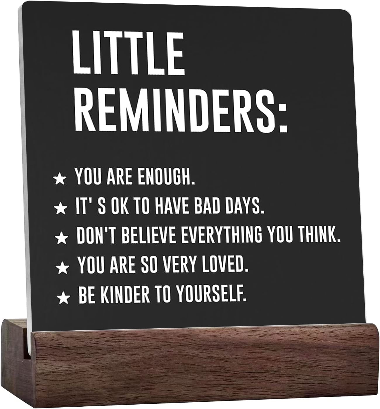 Inspirational Mental Health Gifts Home Office Decor Black Ceramic Table ...