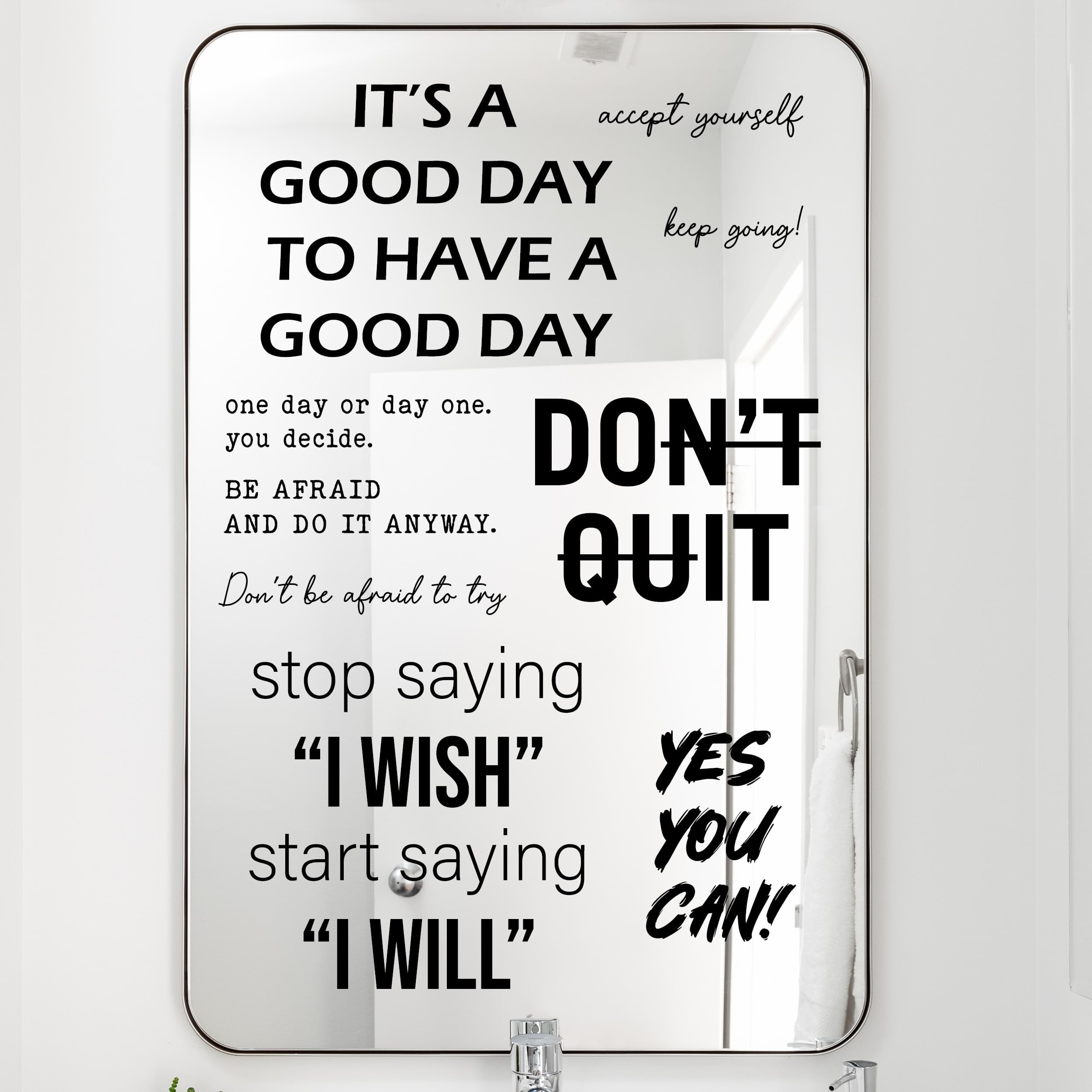 Mirror Affirmations Decals