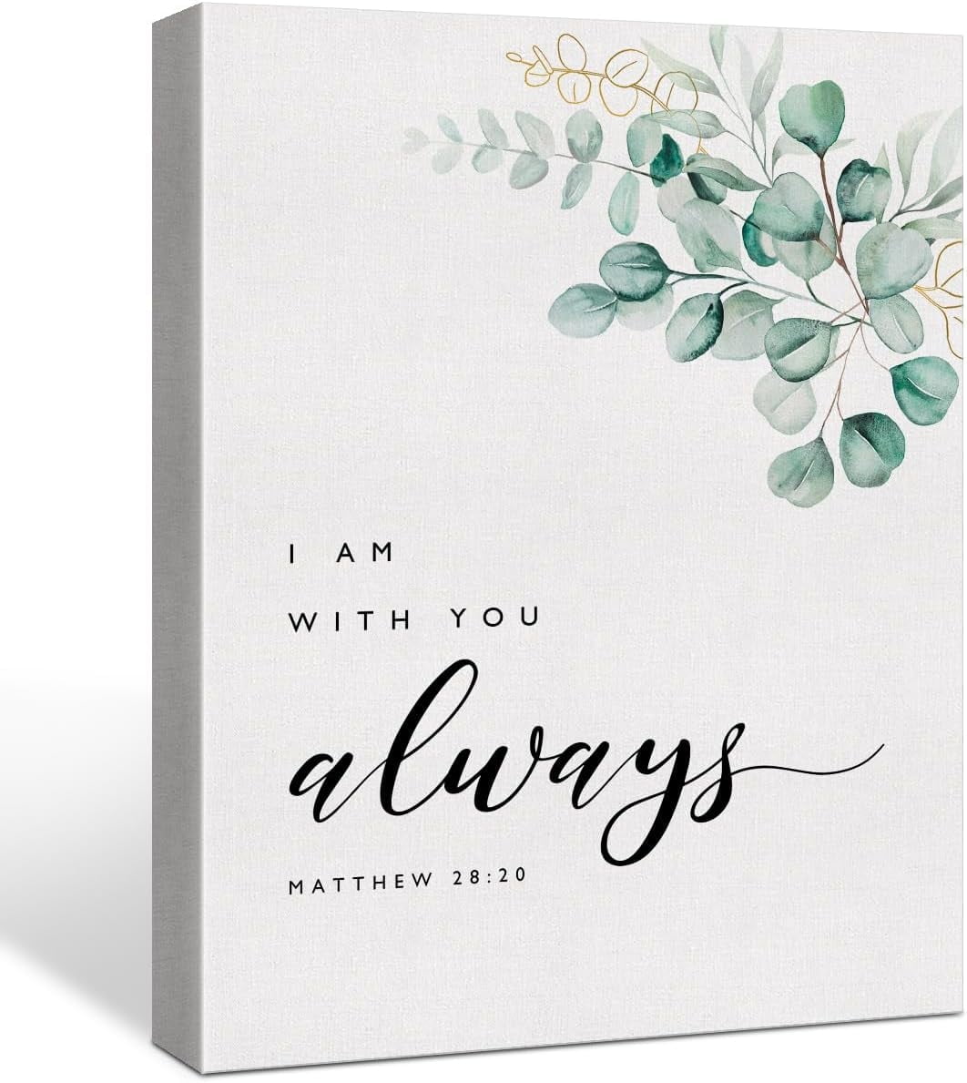 Inspirational Modern Bible Verse Wall Art Decor, Scripture Wall Decor ...