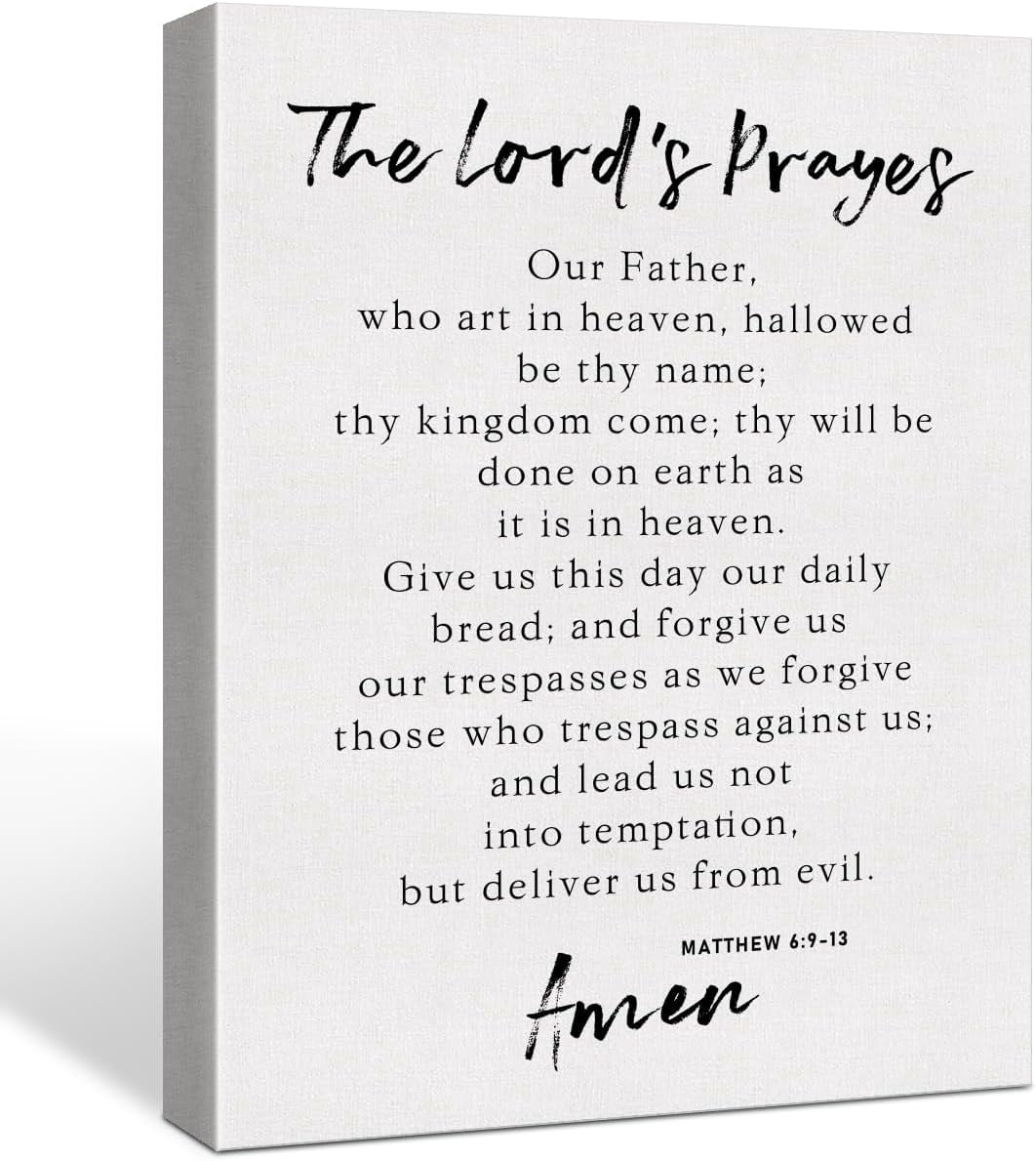 Inspirational Modern Minimalist Bible Verse Wall Art Decor, The Lord''s ...