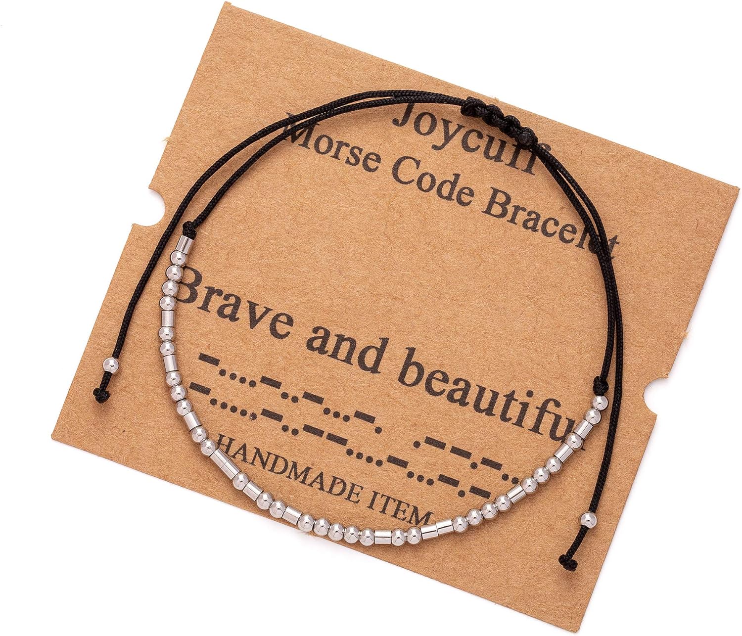 Inspirational Morse Code Bracelets Motivational Encouragement Memorial Unique Gifts String ...