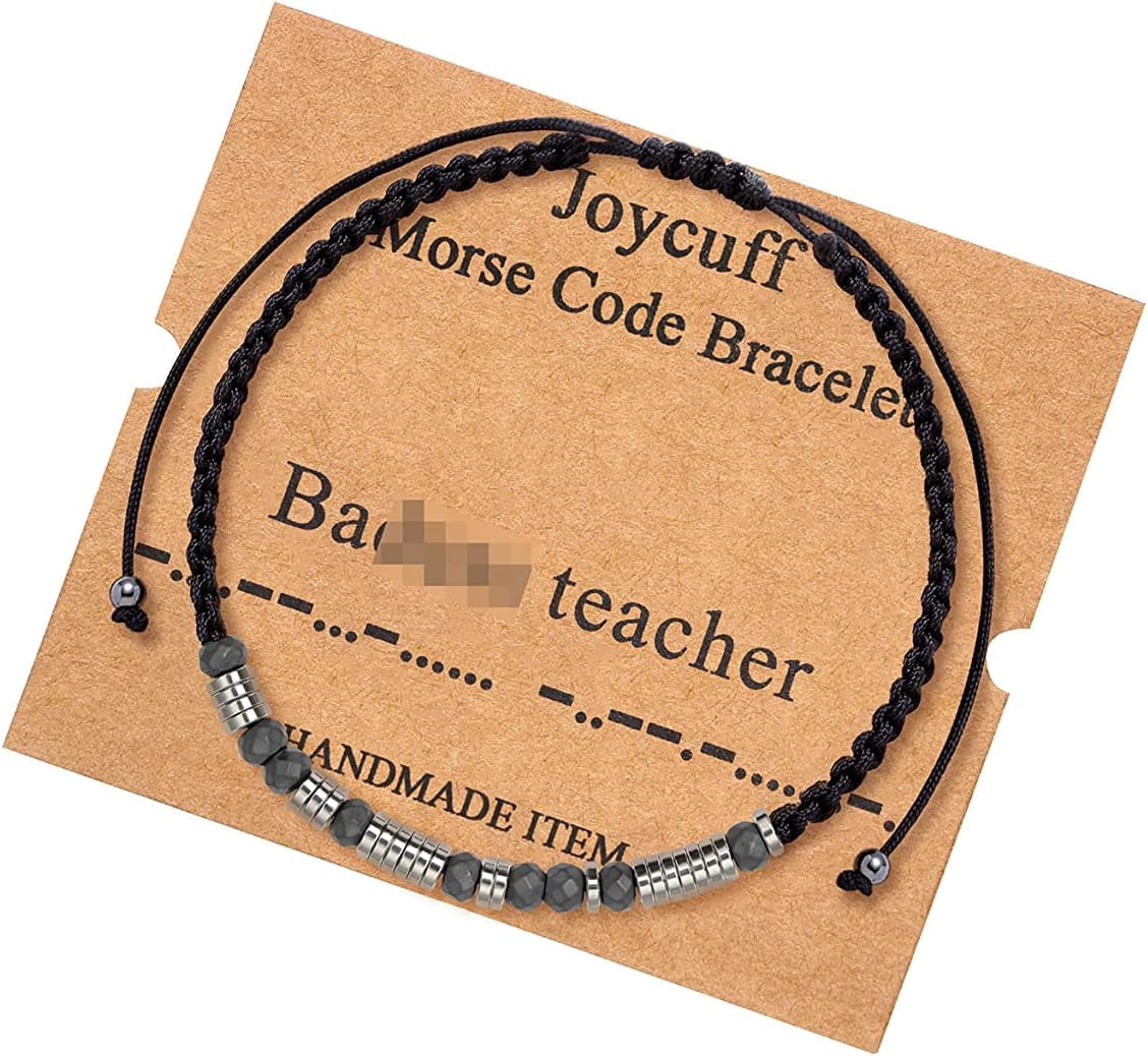 Inspirational Morse Code Bracelets For Women Men Birthday Christmas ...