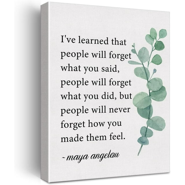 Inspirational Motivational I've Learned That People Will Never Forget ...