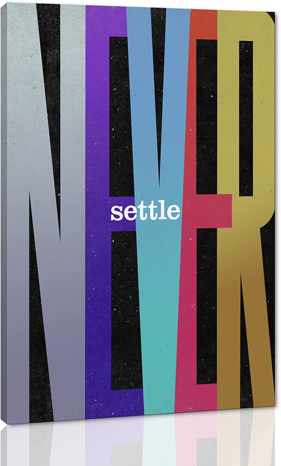 Inspirational Motivational Painting Prints on Canvas NEVER settle Wall ...