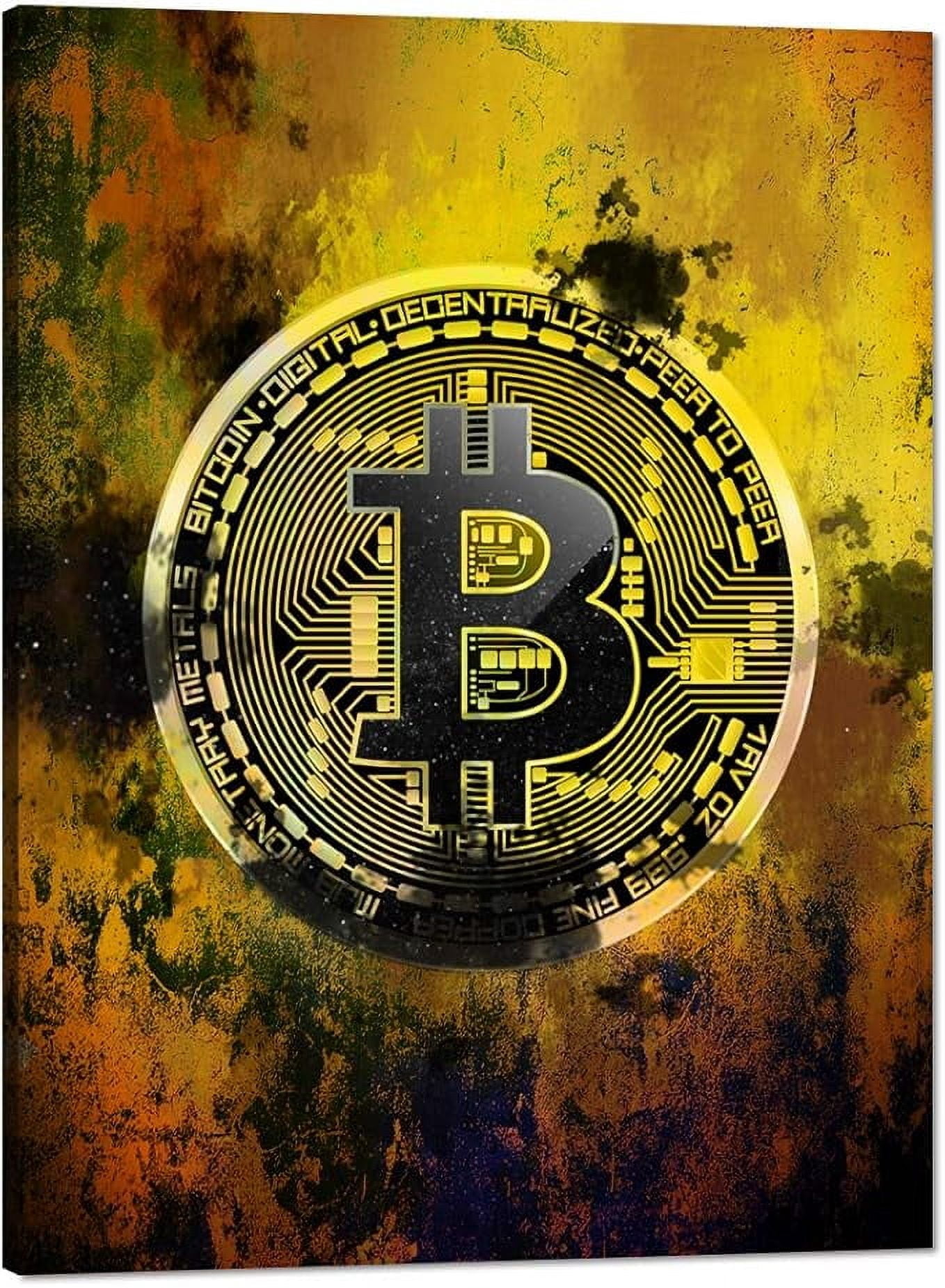 Inspirational Motivational Posters Bitcoin Canvas Painting Hodl Crypto ...