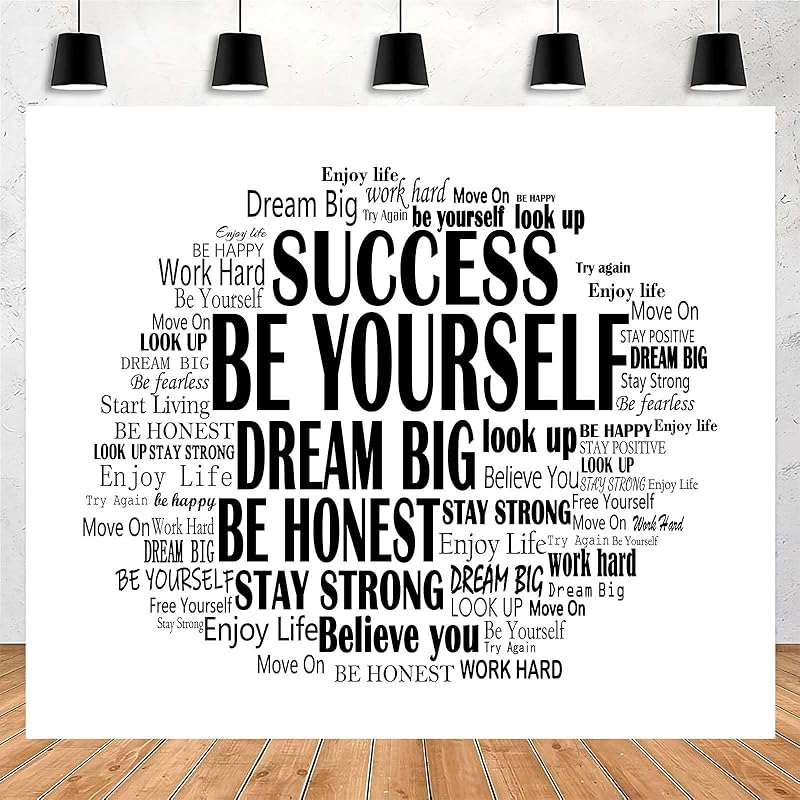 Inspirational Motivational Quotes Backdrop Positive Affirmation Banner ...