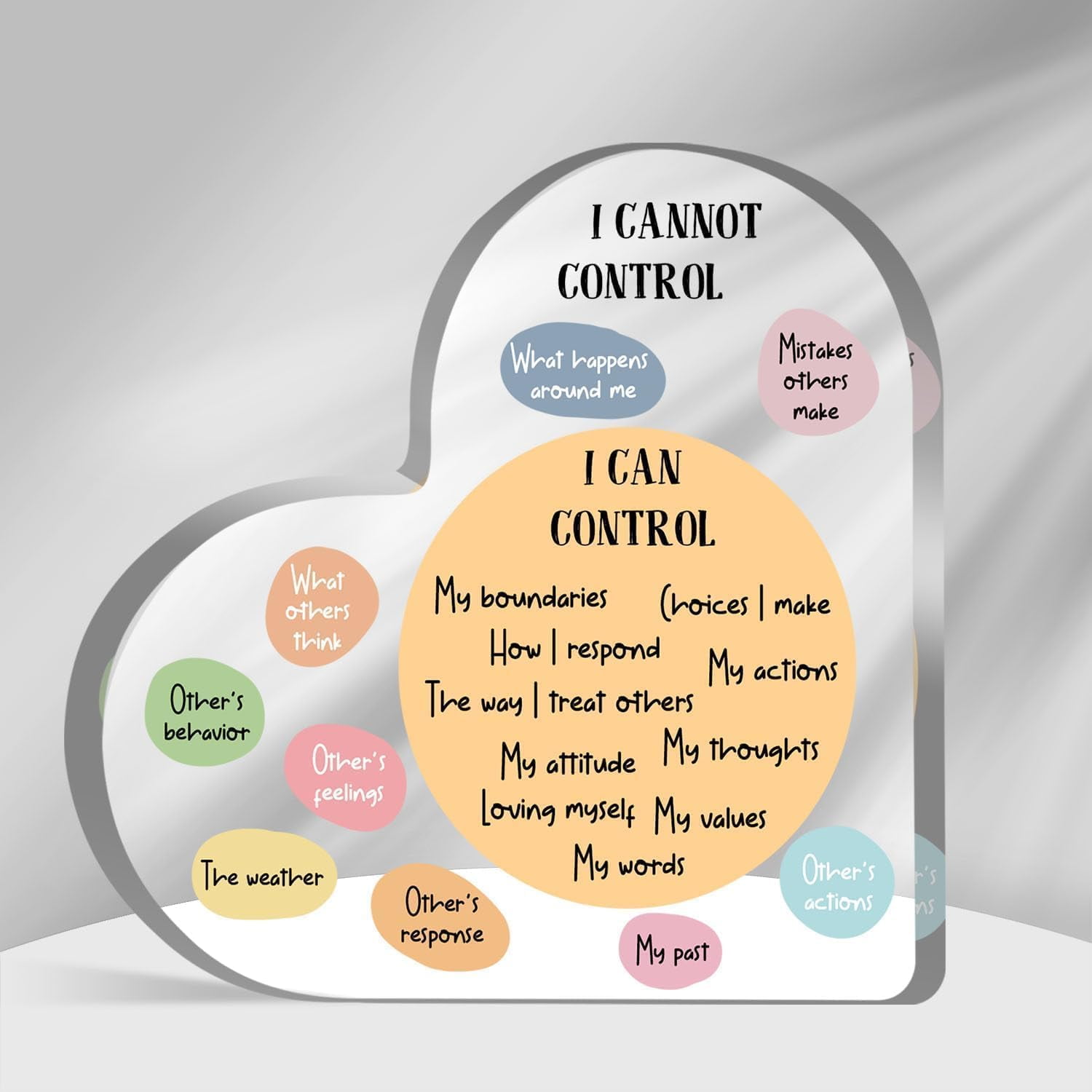 Inspirational Office Desk Decor, Mental Health Gifts, Recovery Self ...