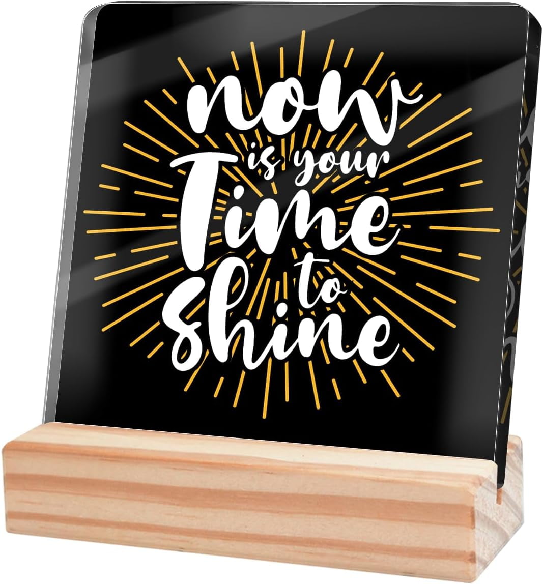 Inspirational Office Desk Decor,Positive Office Gifts For Coworkers Women Men,Motivational Sign ...