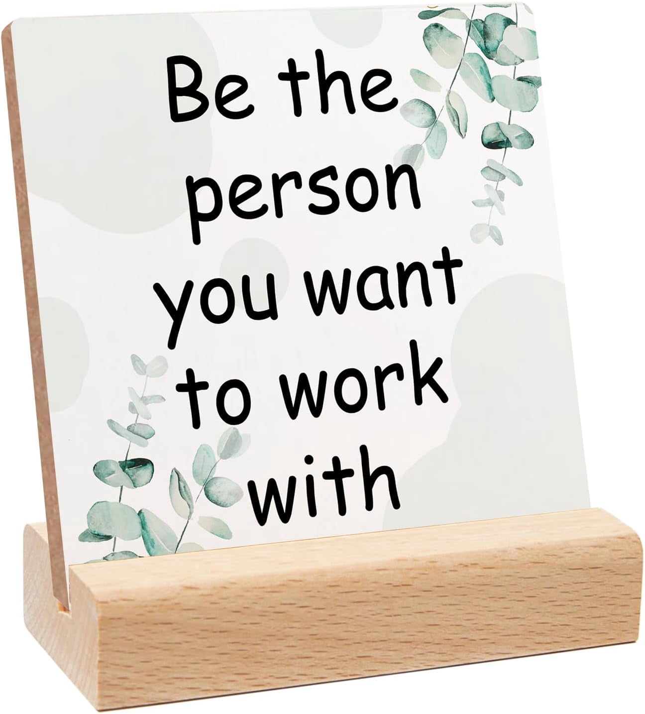 Inspirational Office Gifts, Coworker Gift For Women Men, Vintage Wooden ...