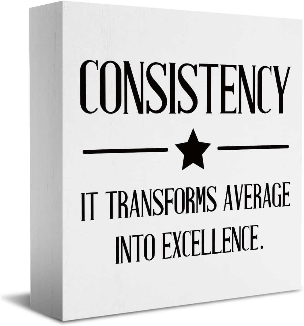 Inspirational Office Gifts for Coworkers Motivational Wooden Box Sign ...