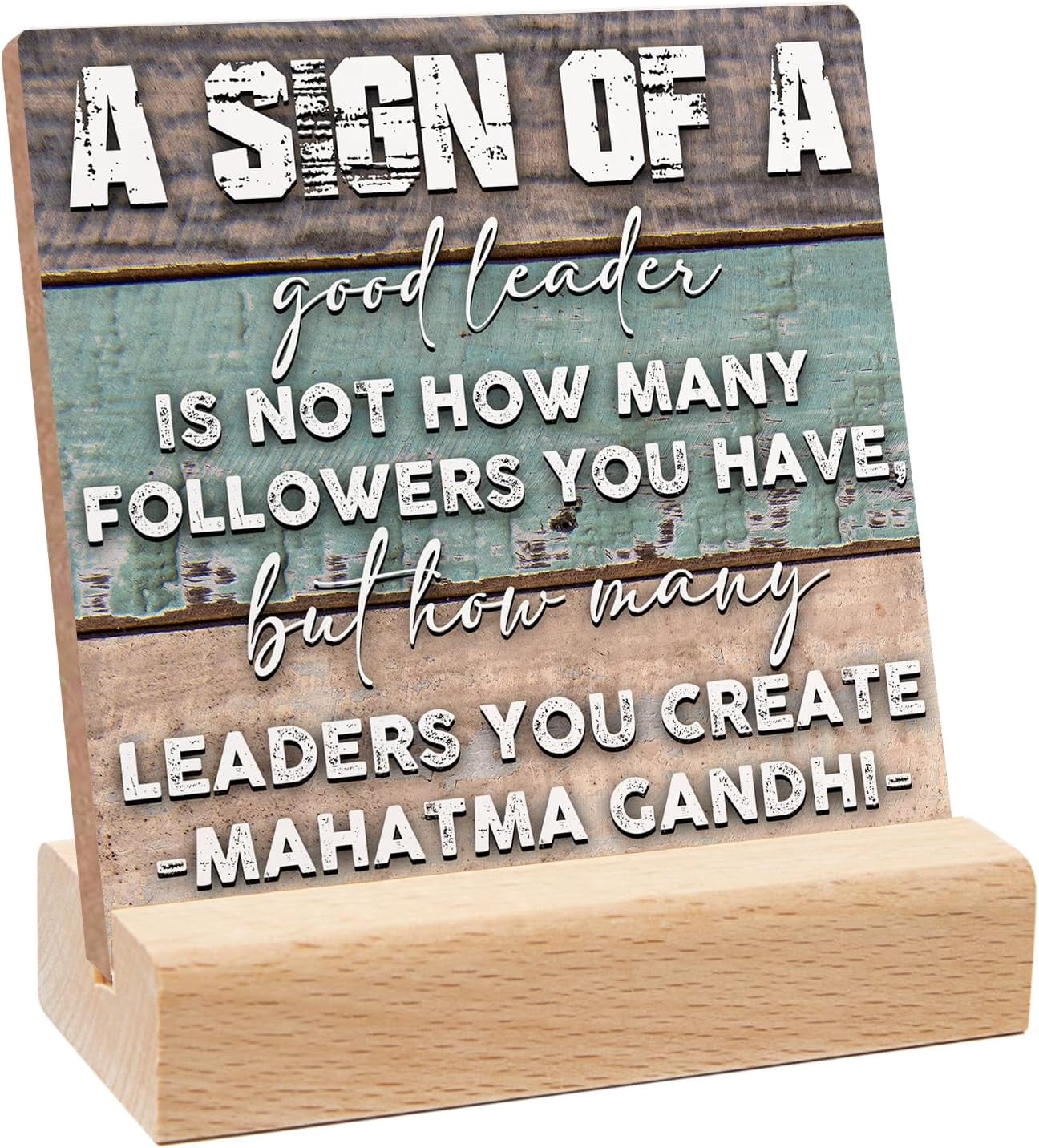 Inspirational Office Gifts, Leadership Boss Gift, Vintage Wooden Office ...
