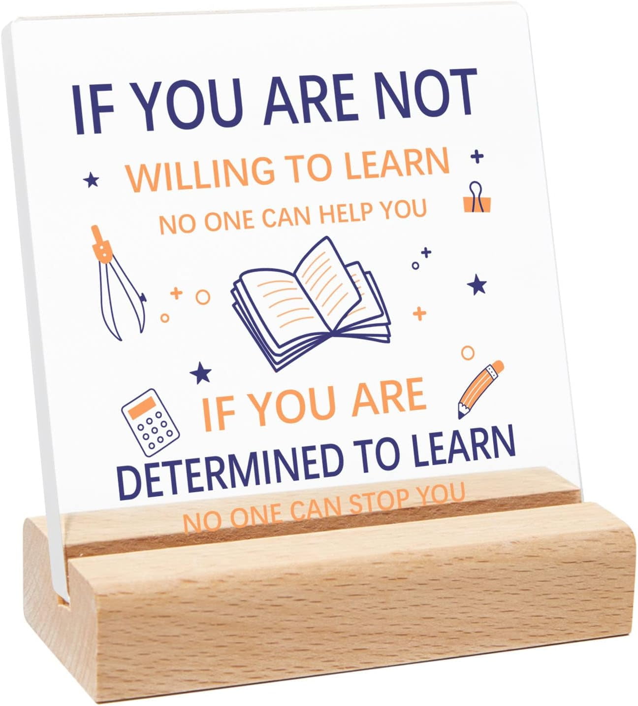 Inspirational Office Sign,Encouragement Décor For Desk Cubicle Home Office,Funny Quote Gift For ...