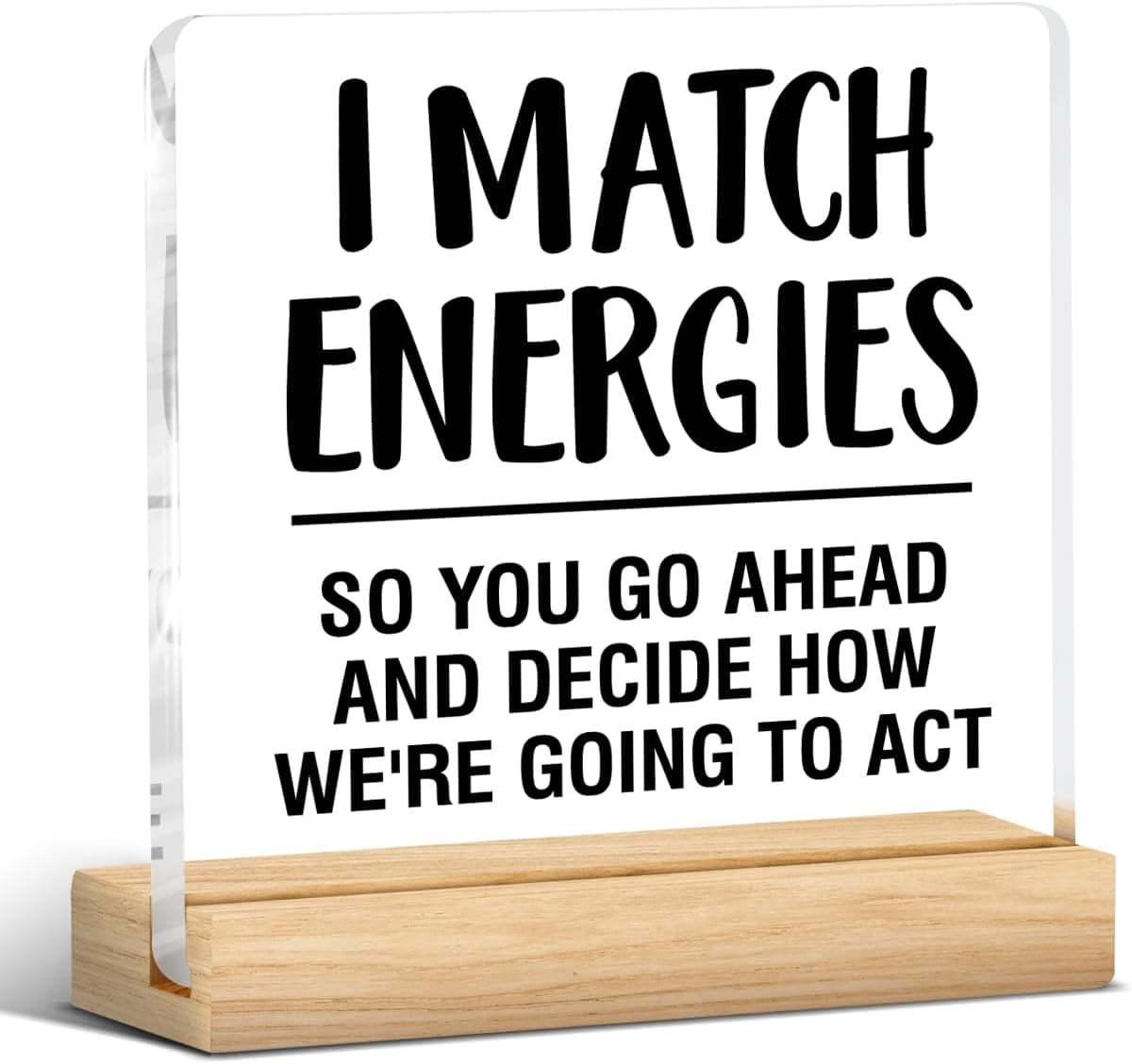 Inspirational Office Sign, Motivational Office Desk Decorative Sign, I ...