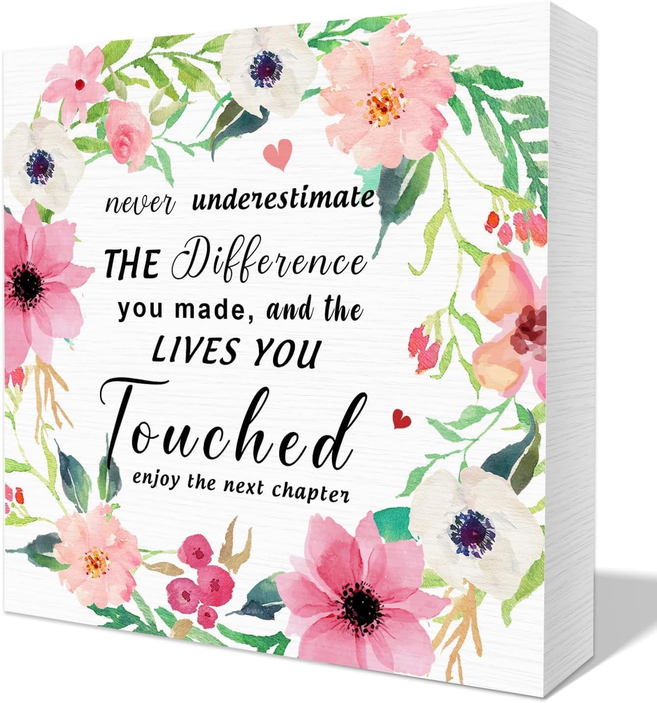 Inspirational Office Sign Never Underestimate The Difference You Made ...