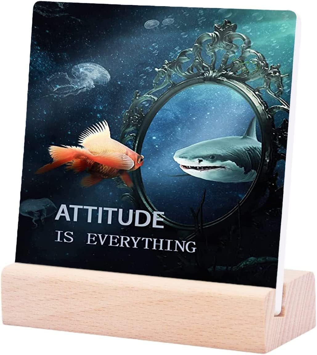 Inspirational Office Wall Decor Shark Wall Art Animal Ceramic Plaque ...