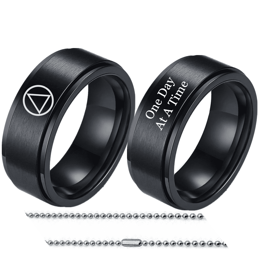 Inspirational One Day At A Time Sobriety Gifts for Women Men Stainless ...