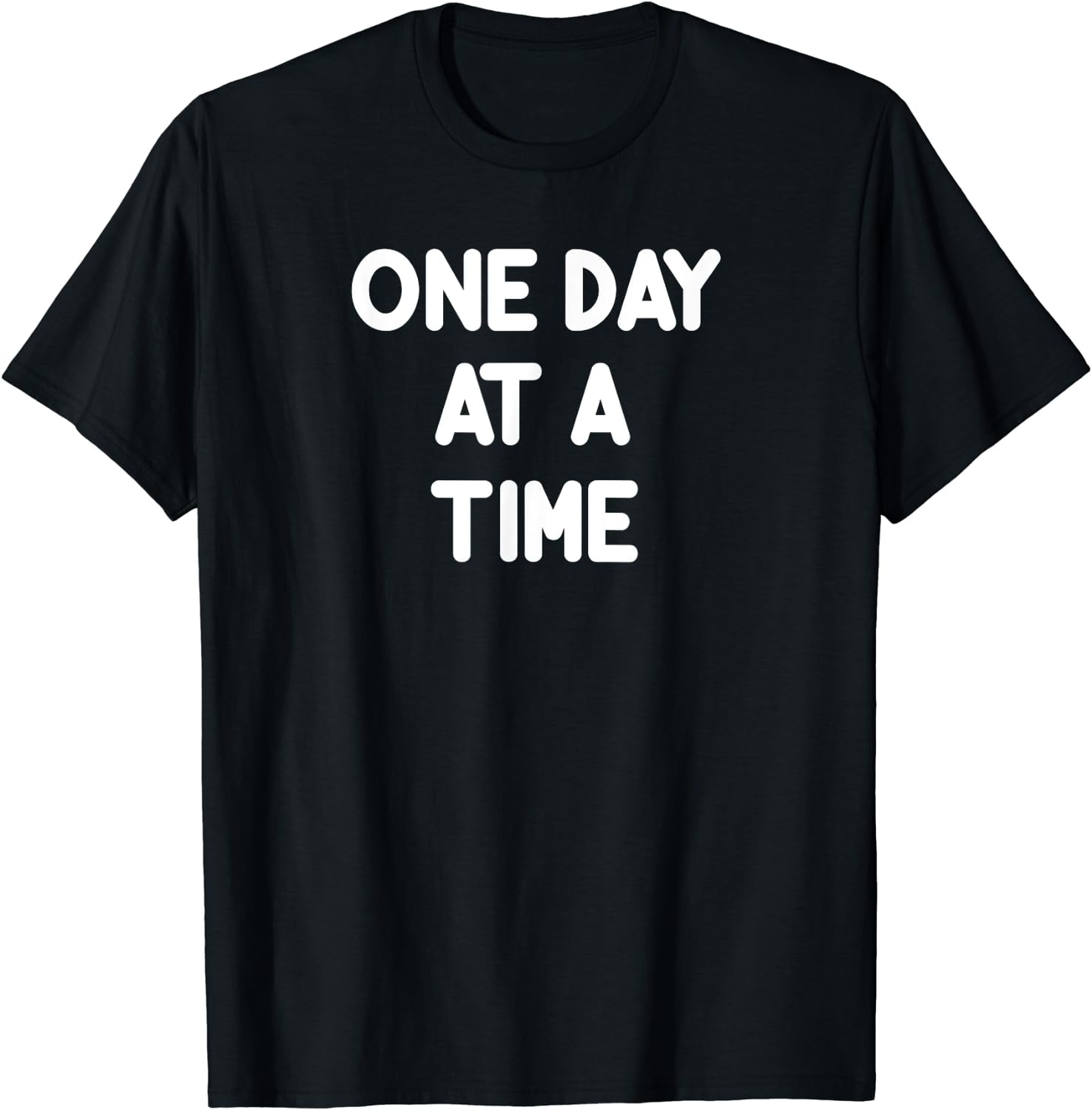 Inspirational One day at a Time T-shirt Motivational Tee - Walmart.com