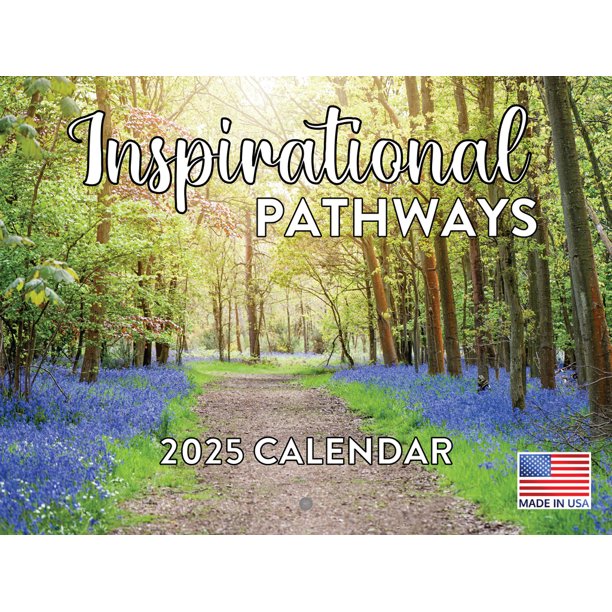 Inspirational Pathway Quotes Nature Calendar 2025 Monthly Wall Calender ...