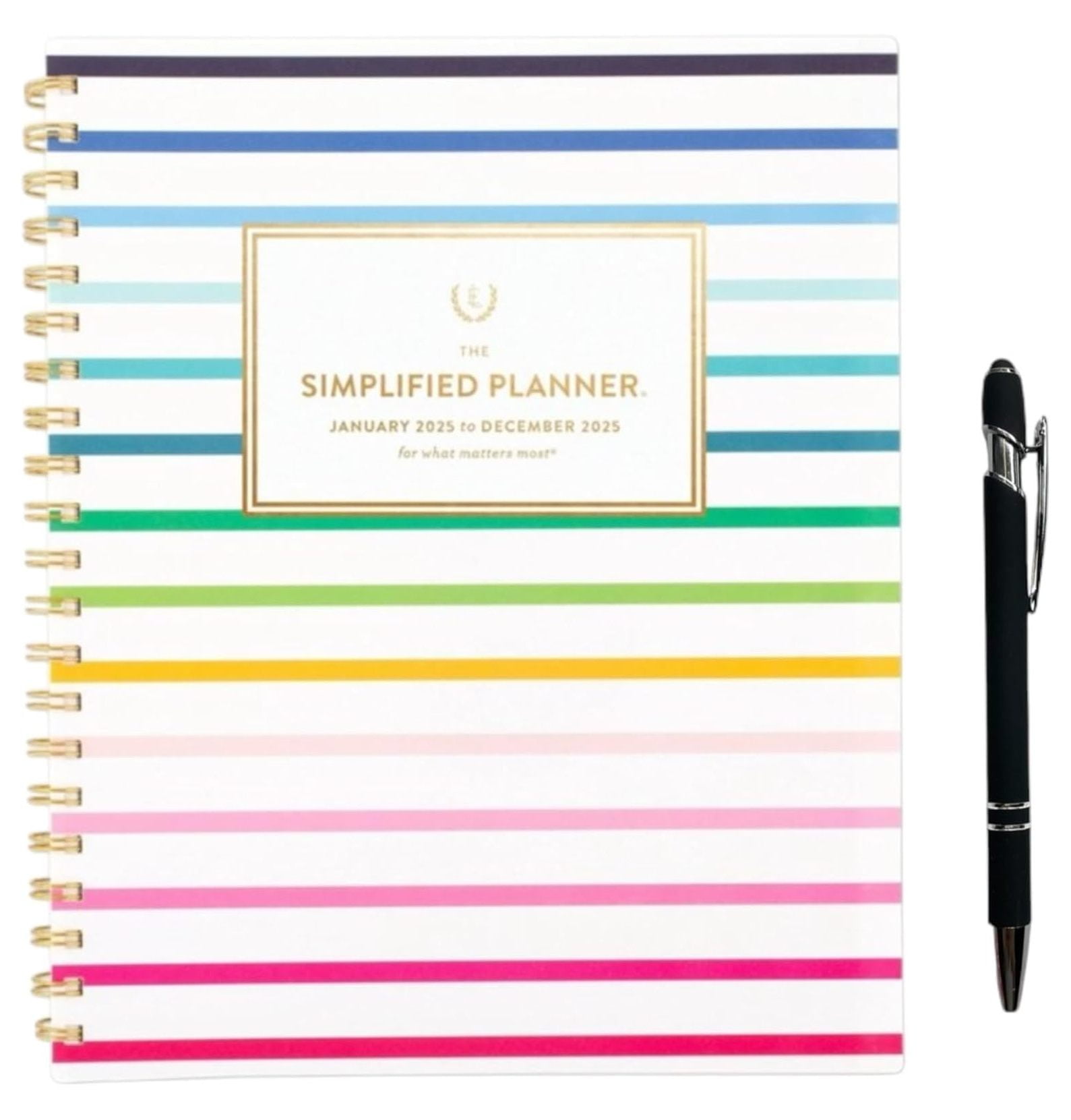 Inspirational Pen and Emily Ley 2025 Weekly/Monthly Simplified Planner ...