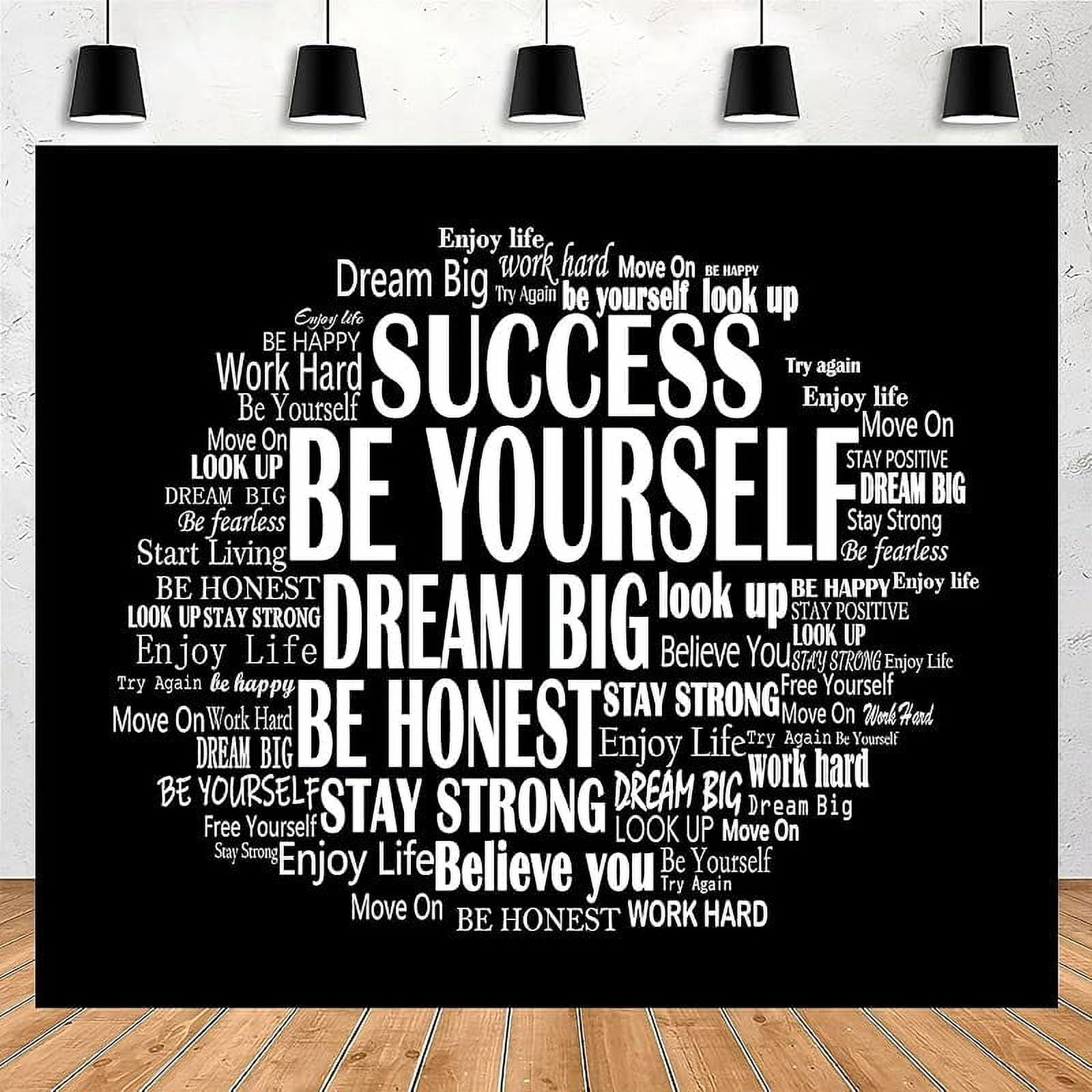 Inspirational Photo Backdrop Positive Affirmations Wall Tapestry ...